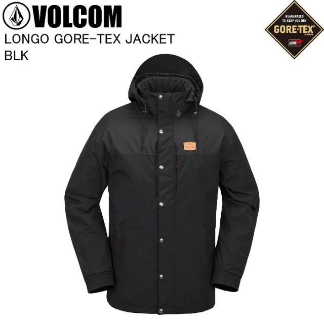 VOLCOM ボルコム G0652505 LONGO GORE-TEX JACKET BLK スノーボードウェア ジャケット ボルコムウェア ゴアテックス スノボ