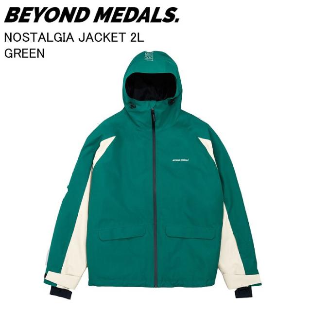 BEYOND MEDALS ビヨンドメダル NOSTALGIA JK 2L ノスタルジアジャケット GREEN ジャケット スノーボードウェア 25-26モデル