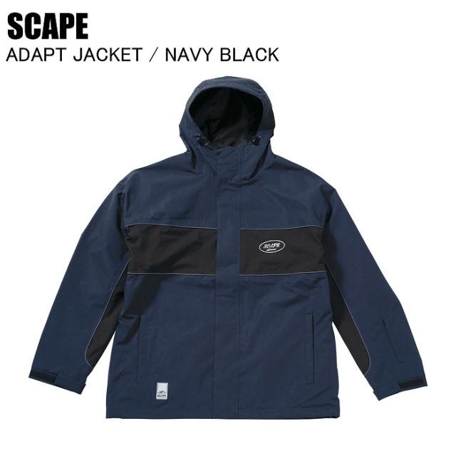 SCAPE エスケープ ADAPT JACKET アダプトジャケット NAVY/BLACK スノーボードウェア ジャケット SCAPEウェア 25-26モデル