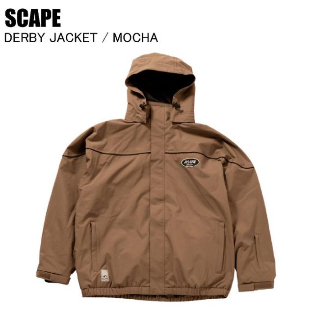 SCAPE エスケープ DERBY JACKET ダービージャケット MOCHA スノーボードウェア ジャケット SCAPEウェア 25-26モデル