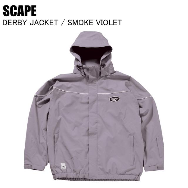 SCAPE エスケープ DERBY JACKET ダービージャケット SMOKE VIOLET スノーボードウェア ジャケット SCAPEウェア 25-26モデル