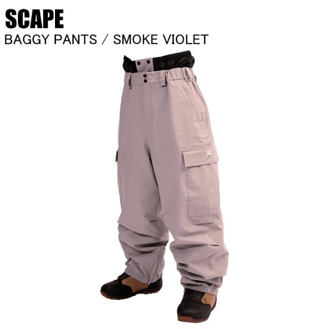 SCAPE エスケープ BAGGY PANT バギーパンツ SMOKE VIOL スノーボードウェア パンツ SCAPEウェア スノボ 25-26モデル
