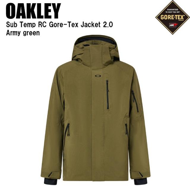 OAKLEY オークリー FOA406100 SUB TEMP RC GORE-TEX JACKET 2.0 ARMYGREEN スキー スノーボード ジャケット ウェア ゴアテックス