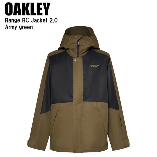 OAKLEY オークリー FOA406098 RANGE RC JACKET 2.0 ARMY GREEN スキー スノーボード ウェア ジャケット オークリーウェア