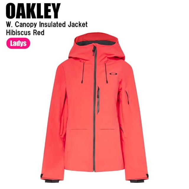 OAKLEY オークリー FOA500824 W. CANOPY INSULATED JACKET HIBISCUS RED スキー スノーボード ウェア ジャケット レディース
