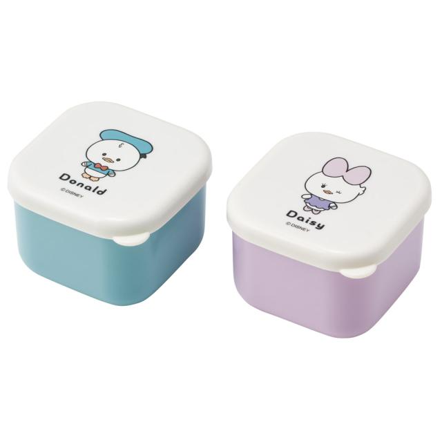 抗菌 ミニ シール ボックス 130ml 2個 セット 小物入れ 容器 デザート容器 ミニ skater スケーター MO1WAG YULULUN ゆるるん ドナルド デイジー ディズニー ...