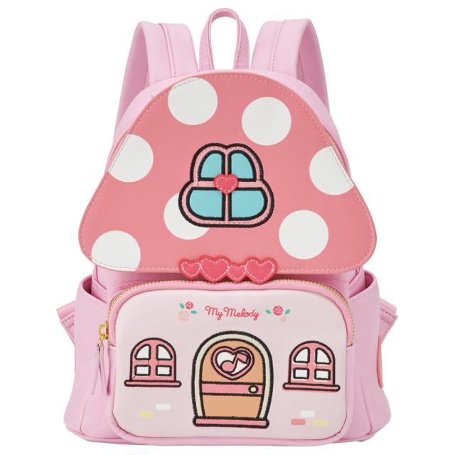 スケーター ミニ リュック おでかけ かばん カバン 子供 キッズ キャラクター かわいい skater RYUL60 マイメロディ マイメロ サンリオ 女の子 女子【こども お出かけ 可愛い　バッグ　バック　リュックサック　ミニリュック　カフェ　家型　お家型】