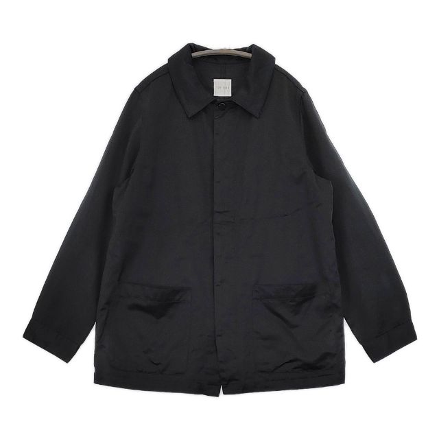 Toujours コットンリネン カバーオール  ジャケット ブラック レディース トゥジュー【中古】5-0821M∞