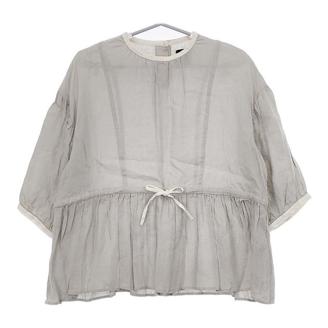 オオカミとフクロウ オオカミと木漏れ日の小道 定価16280円 portom24037  ブラウス シャツ 24SS グレー レディース オオカミとフクロウ【中古】5-0604S∞