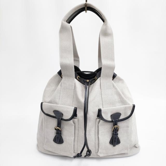 # MARINE DAY 新品 HUNTER 定価29700円 巾着 トートバッグ グレージュ レディース マリンデイ【中古】5-0813G◎