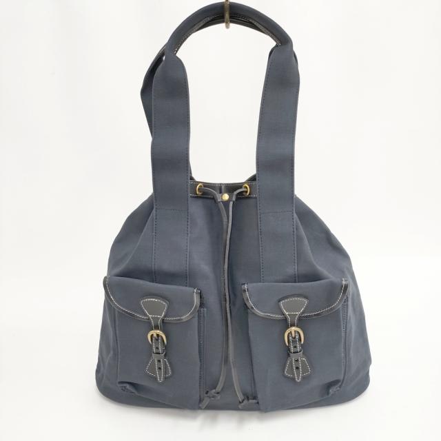 MARINE DAY 新品 HUNTER 定価29700円 巾着 トートバッグ ネイビー レディース マリンデイ【中古】5-0813G◎