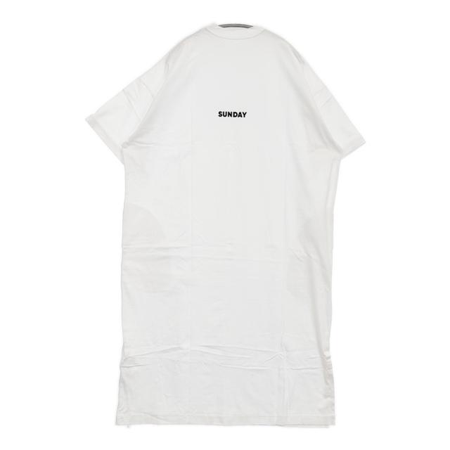 JOURNAL STANDARD LUXE 新品 SUNDAY プリントT-ワンピース 定価16500円 24SS ホワイト レディース ジャーナルスタンダード ラックス【中古】5-1118S♪