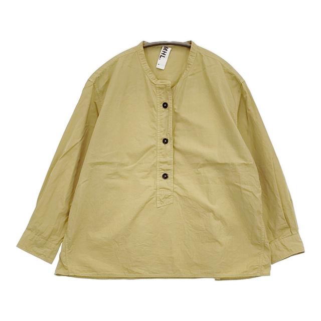 MHL. COMPACT COTTON POPLIN サイズ2 定価25960円 595-5153501 長袖シャツ 25SS イエロー レディース エムエイチエル【中古】5-1118M♪