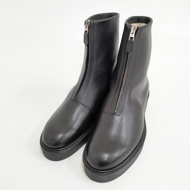 BEAUTIFUL SHOES 新品 FRONT-ZIP BOOTS 22.5cm 定価72600円 ブーツ ブラック レディース ビューティフルシューズ【中古】5-1128T◎