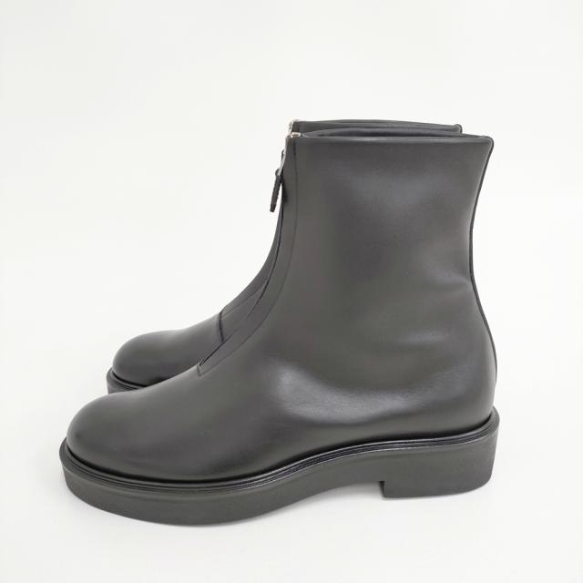 BEAUTIFUL SHOES 新品 FRONT-ZIP BOOTS 22.5cm 定価72600円 ブーツ ブラック レディース ビューティフルシューズ【中古】5-1128T◎