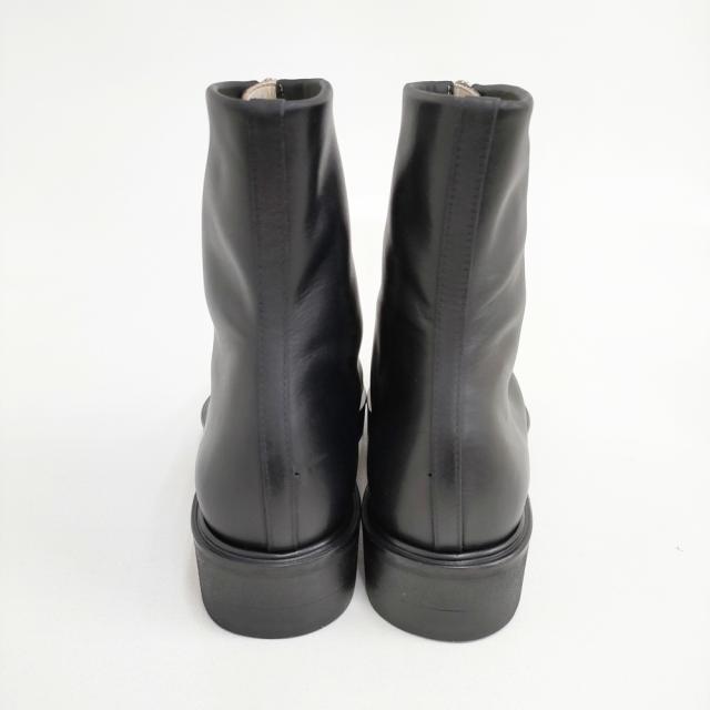 BEAUTIFUL SHOES 新品 FRONT-ZIP BOOTS 22.5cm 定価72600円 ブーツ ブラック レディース ビューティフルシューズ【中古】5-1128T◎