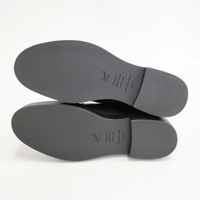 BEAUTIFUL SHOES 新品 FRONT-ZIP BOOTS 22.5cm 定価72600円 ブーツ ブラック レディース ビューティフルシューズ【中古】5-1128T◎