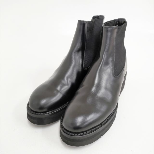 BEAUTIFUL SHOES ブリティッシュサイドゴアブーツ 24.5cm 定価74800円 ブーツ ブラック レディース ビューティフルシューズ【中古】5-1128T◎