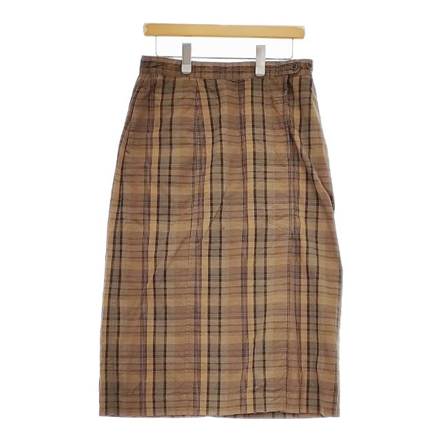 45R/45rpm ダークマドラスのタイトスカート 定価35200円 ロングスカート ブラウン レディース フォーティーファイブアールピーエム【中古】5-0403M∞
