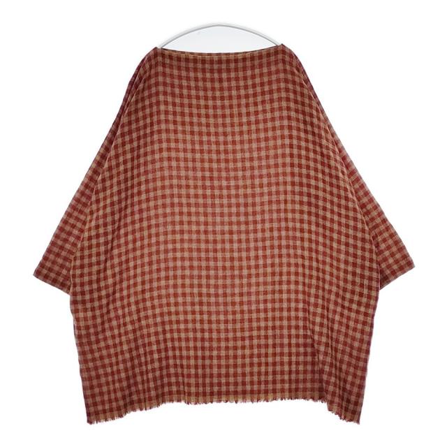 DANIELA GREGIS 11050450125730 ギンガムチェック カシミヤ ワイド イタリア製 チュニック レディース ダニエラグレジス【中古】5-1104T△