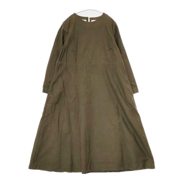 YAECA WRITE A LINE DRESS 定価41800円 90752 サイズM ワンピース カーキ レディース ヤエカ【中古】5-0928T△