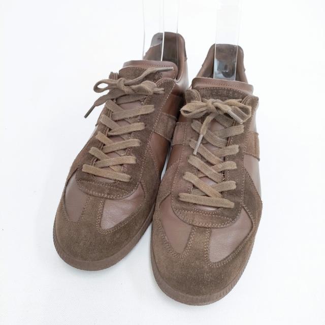 MAISON MARGIELA ジャーマントレーナー サイズ43 s57ws0236 スニーカー ブラウン メンズ メゾンマルジェラ【中古】5-0819G◎