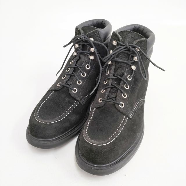 RED WING BEAMS別注 8805 SUPER SOLE MOC TOE BOOTS USA製 サイズ9 D スーパーソール ブーツ ブラック メンズ レッドウィング【中古】5-1202T◎