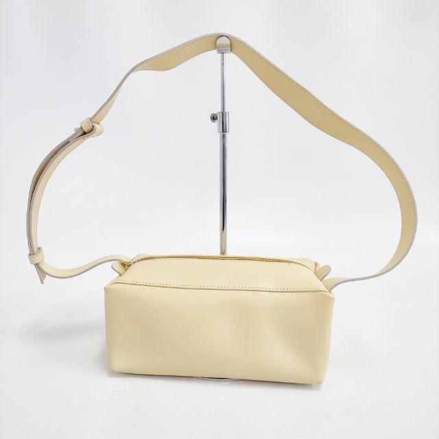 LA SCAIA ラ スカイア レザー 革 ショルダーバッグ イエロー レディース【中古】5-0618G∞