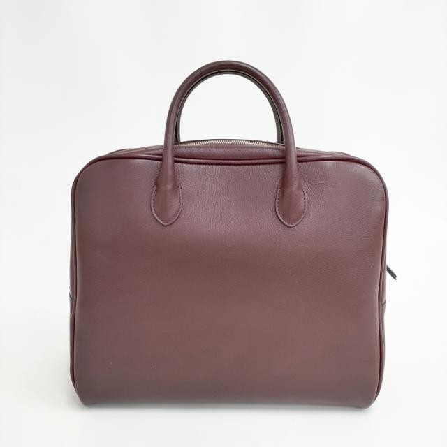 ARTS&SCIENCE Short handle bowling bag M レザーハンドバッグ 革 ボストン ボストンバッグ ボルドー レディース アーツ&サイエンス【中古】5-0409G◎