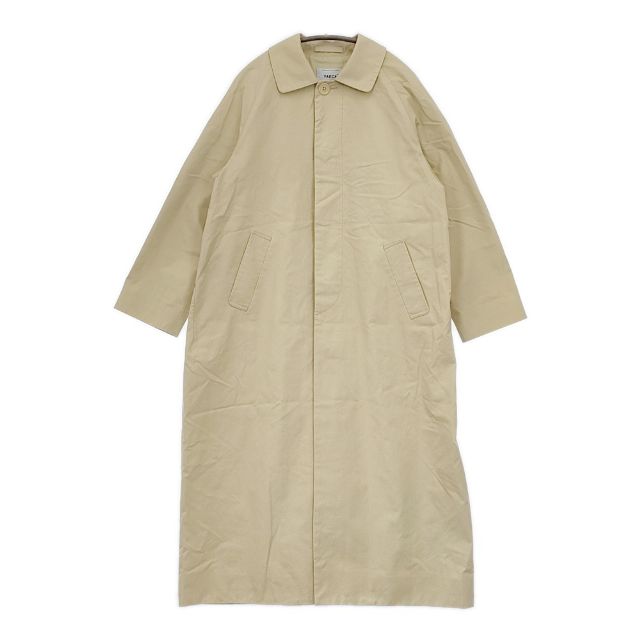 YAECA 67551 ロング コットンナイロン ステンカラーコート ベージュ レディース ヤエカ【中古】5-0731M∞