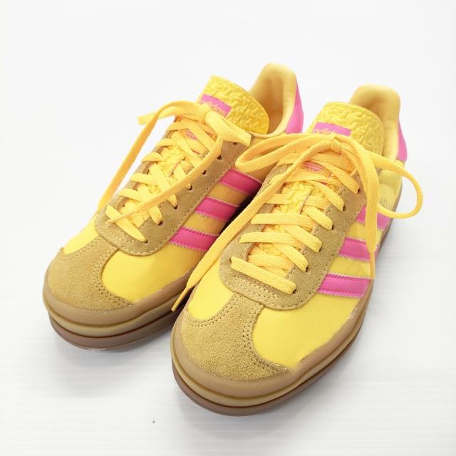 adidas Gazelle Bold 定価16500円 22cm IG4387 スニーカー イエロー ピンク レディース アディダス【中古】5-0419G◎