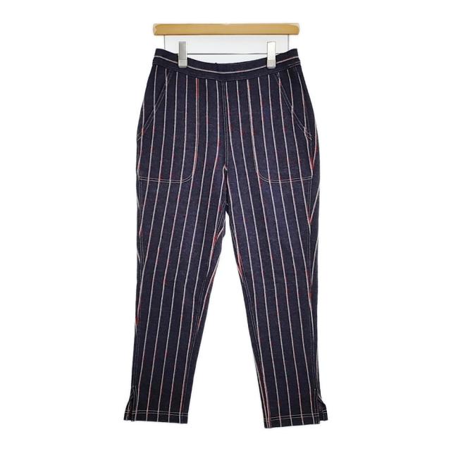45R/45rpm ジャージフラノの桃比女スパッツ 定価31900円 パンツ 20AW ネイビー レッド レディース フォーティーファイブアールピーエム【中古】5-1108T♪