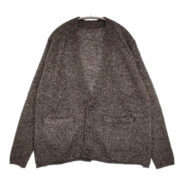 POSTELEGANT 未使用品 Baby Llama Hemp Knit Cardigan サイズS 定価52800円 カーディガン 24AW ブラウン レディース ポステレガント【中古】5-1108T♪