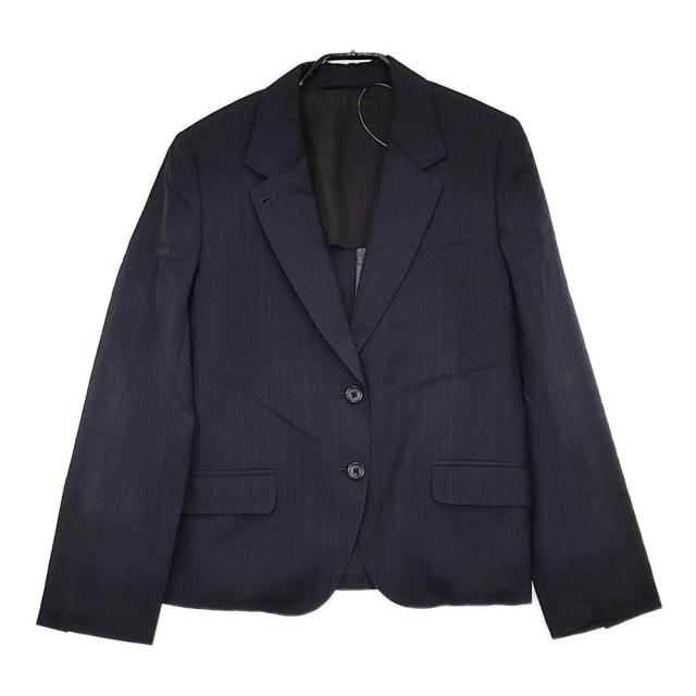 MARGARET HOWELL 578-120205/578-142204 ジャケット パンツ ストライプ セットアップ ネイビー レディース マーガレットハウエル【中古】5-0805M♪