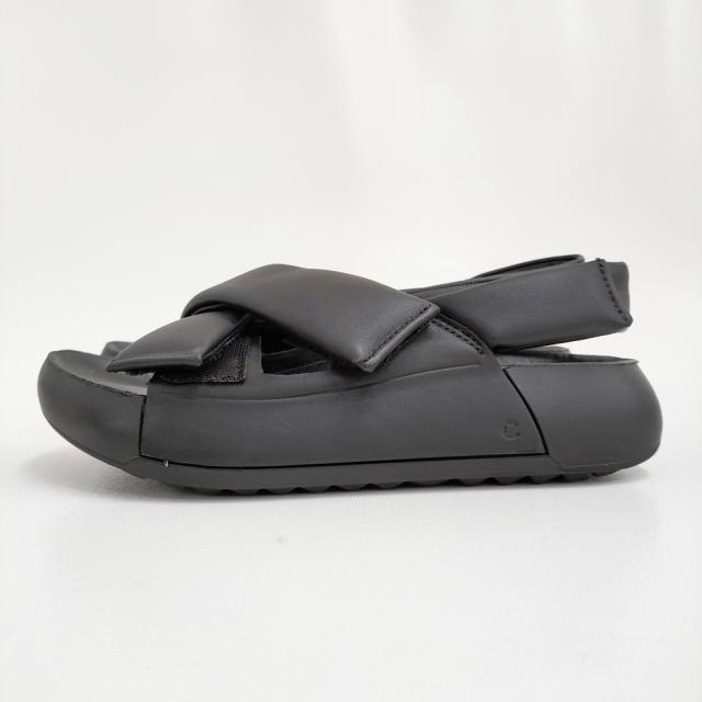 ecco cozmo pf クロスベルト 23.5cm 定価27500円 20665301001 サンダル 24SS ブラック レディース エコー【中古】5-0930S♪