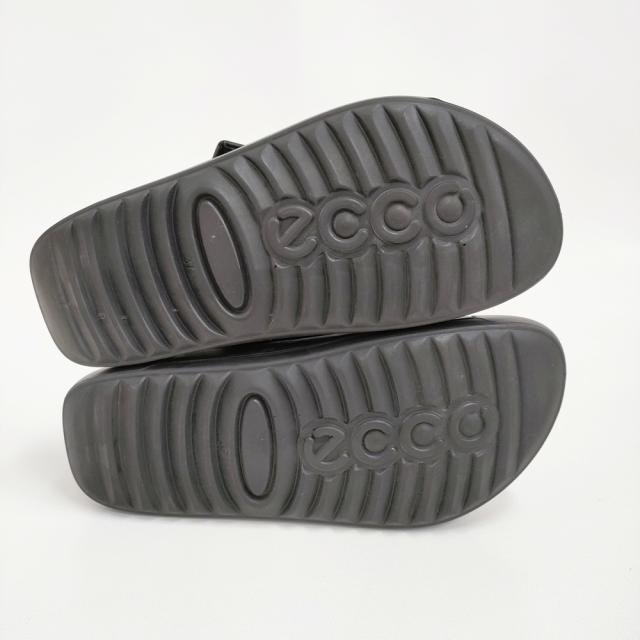 ecco cozmo pf クロスベルト 23.5cm 定価27500円 20665301001 サンダル 24SS ブラック レディース エコー【中古】5-0930S♪