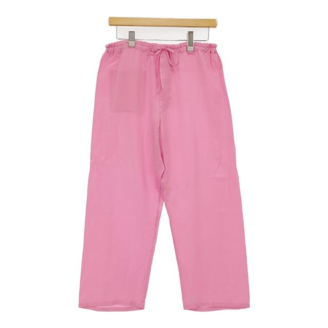 M medium シルクパンツ Lulu ルル 小暮美奈子さん イージー パンツ ピンク レディース ミディアム【中古】5-0930M♪