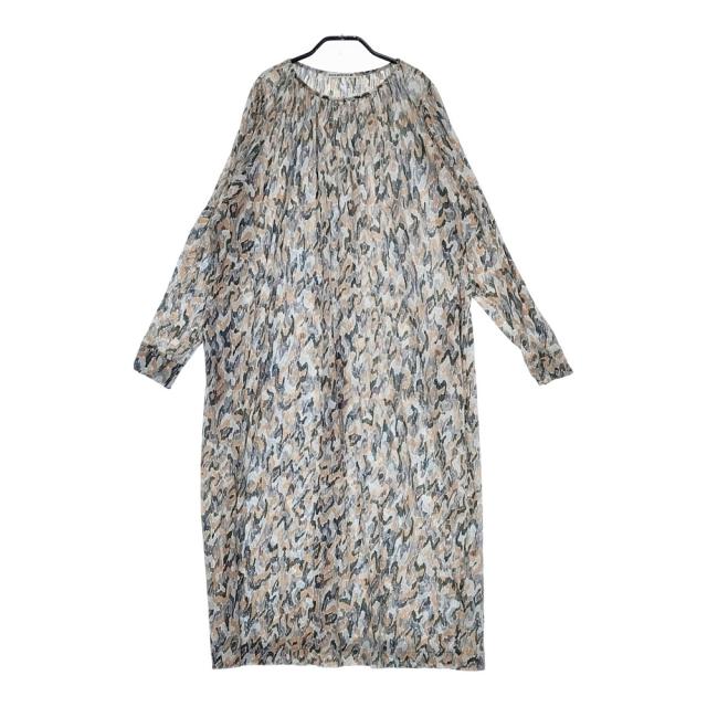 mina perhonen light dance カットソードレス aba8830 定価55000円 ワンピース 23AW グレー レディース ミナペルホネン【中古】5-0310M△