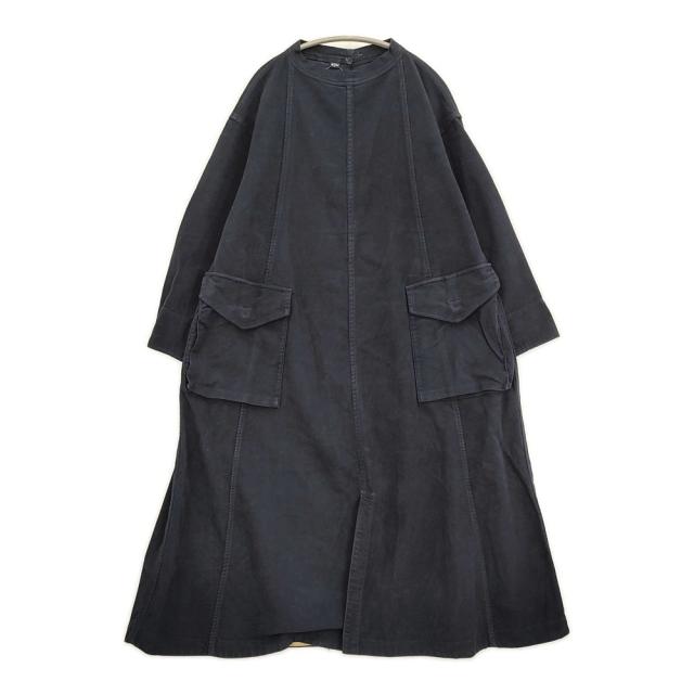 45R/45rpm モールサージストレッチのセイルドレス 定価40700円 ワンピース 紺 レディース フォーティーファイブアールピーエム【中古】5-0905T♪