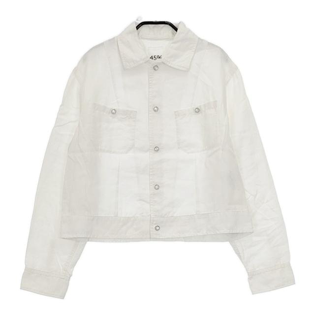 45R/45rpm 8041029 リネンのGジャンボレロ 定価40700円 ジャケット レディース フォーティーファイブアールピーエム【中古】5-0707M△