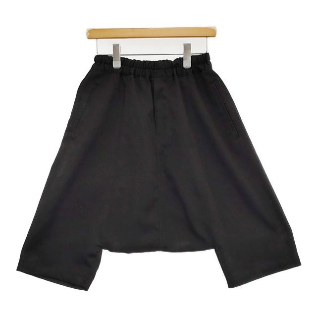 BLACK COMME des GARCONS サルエルハーフパンツ ショーツ 1K-P023 XS AD2012 ブラック レディース ブラックコムデギャルソン【中古】5-1018M♪