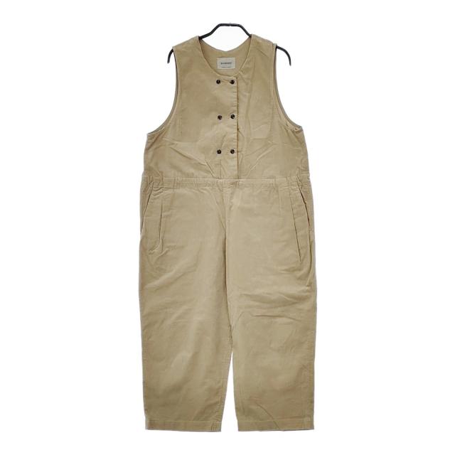 OUVERT オールインワン 2340312 サイズF コットン サロペット ベージュ レディース ウーヴェル【中古】5-0103T△