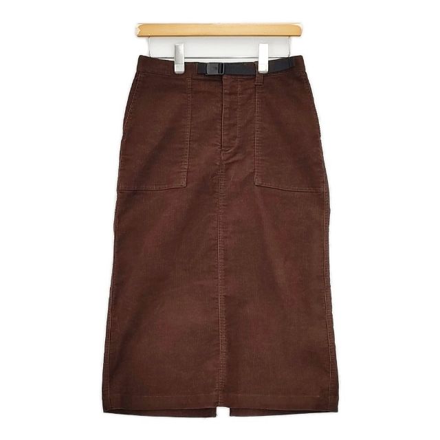 THE NORTH FACE バレーウェーブ スカート NBW82432 コーデュロイ ロングスカート ブラウン レディース ザノースフェイス【中古】5-0901T∞