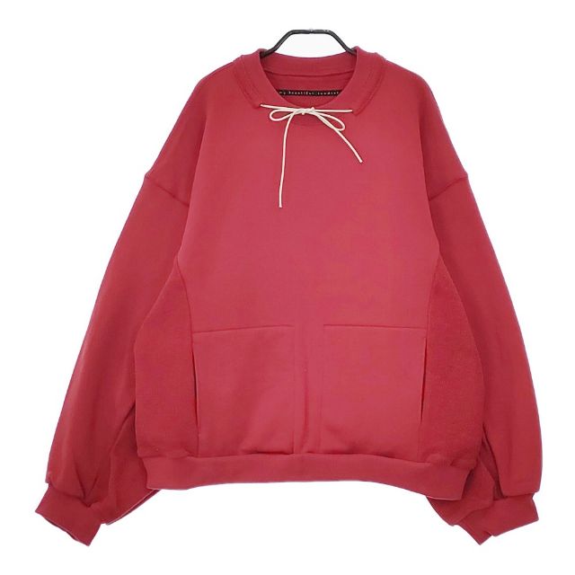 my beautiful landlet 30/7度詰め裏毛クルーネックプルオーバー WM03-TP232031 スウェット レッド レディース マイビューティフルランドレット【中古】5-0316M∞