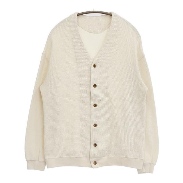 nest Robe 鹿の子 01191-1091 サイズF コットン カーディガン オフホワイト レディース ネストローブ【中古】5-1021M△