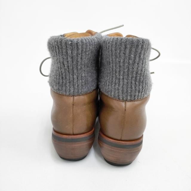 mina perhonen maki レースアップブーツ 38サイズ 牛革 レザー リブ