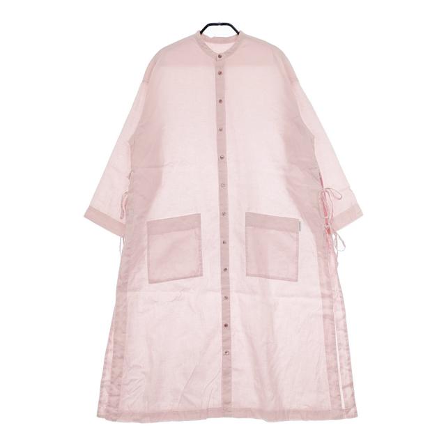 nest Robe UPCYCLELINO サイドオープンシャツワンピース リネンコットン 01221-1040 ピンク レディース ネストローブ【中古】5-0321M△