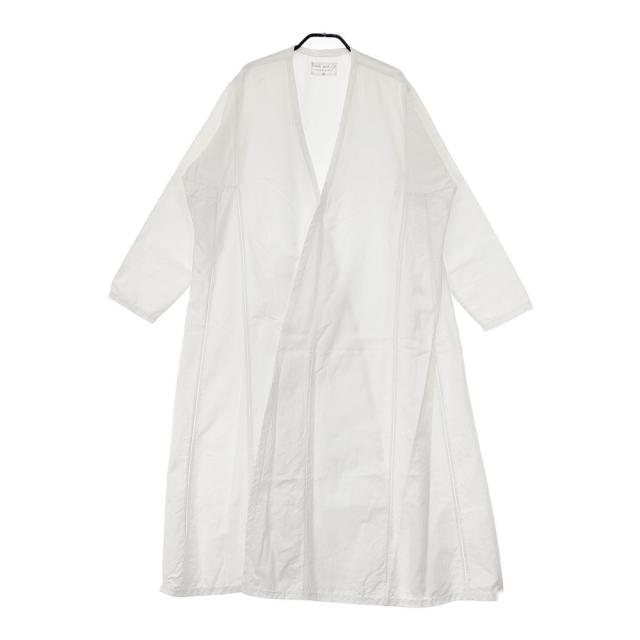 Khadi and Co コットンガウンコート 羽織 BESS NIELSEN POONAM DRESS コート ホワイト レディース カディ アンド コー【中古】5-0321M△