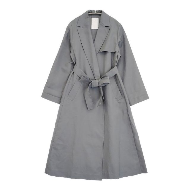 Spick and Span Noble ライトフルクロスチェスター Aラインコート ベルト付き コート 23SS グレー レディース スピック＆スパン ノーブル【中古】5-1103M∞