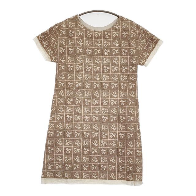 mina perhonen Lili 刺繍 チュール na3576 サイズ36 ワンピース ベージュ レディース ミナペルホネン【中古】5-0902S♪